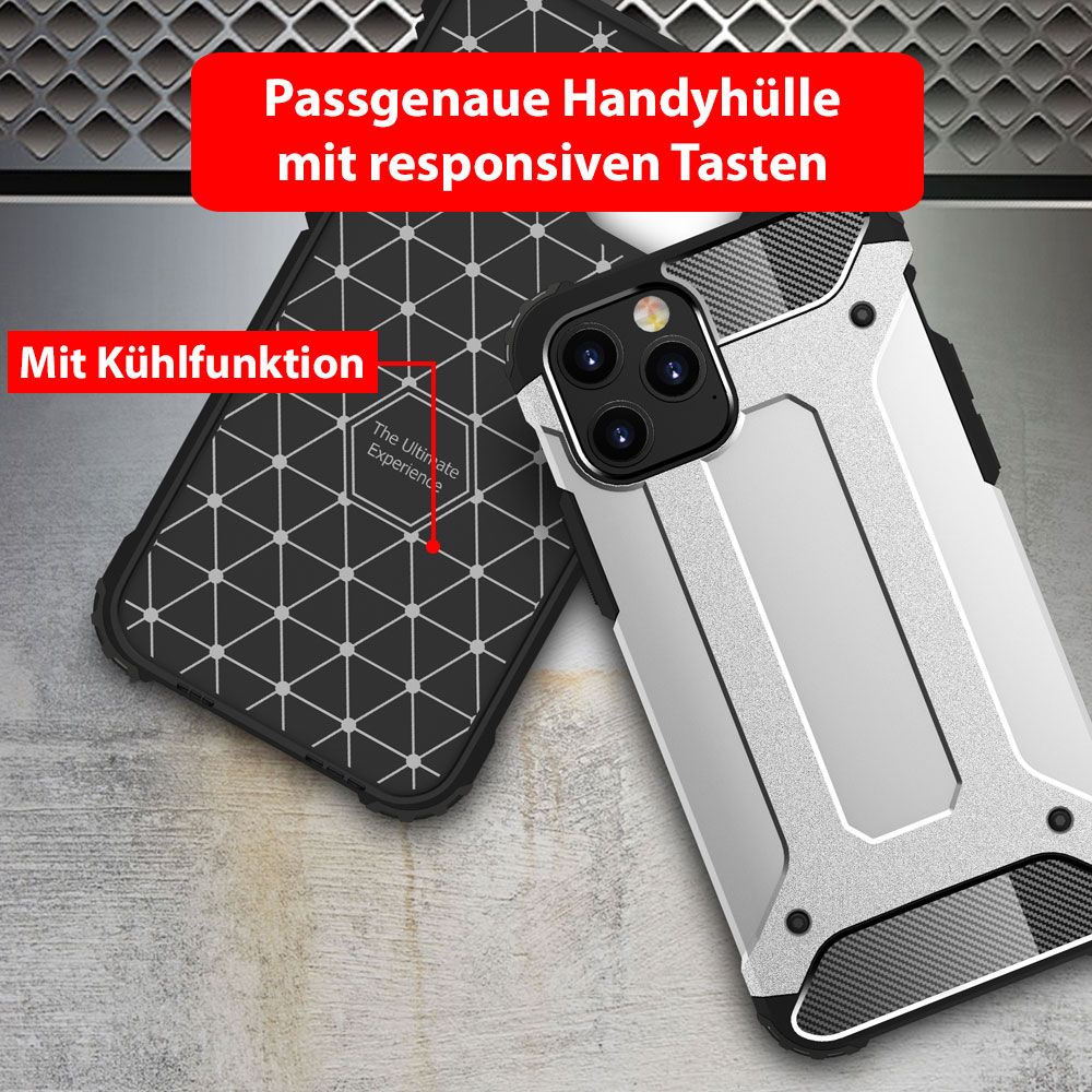 Robuste Outdoor Hülle für iPhone 12 Pro Outdoor Case Schwarz